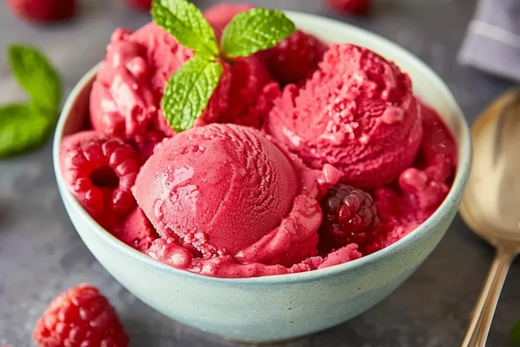 Himbeer Sorbet Ohne Eismaschine